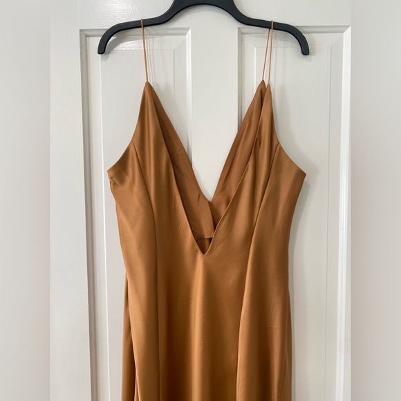 Zara | Dresses | Zara Long Satin Effect Maxi Midi Long Dress Nwt | Poshmark